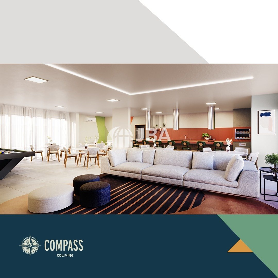 Compass Coliving | 1 quarto, Centro - Curitiba/PR